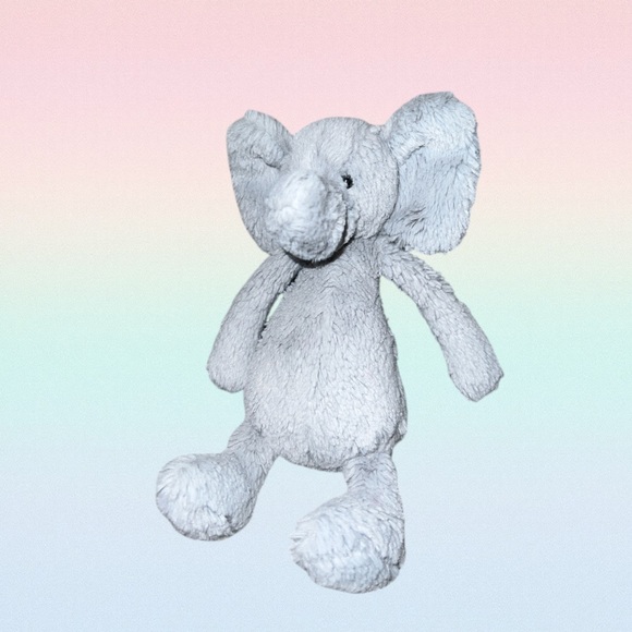 Jellycat | Toys | Jellycat Small Bashful Gray Elephant Plush 8 Grey ...